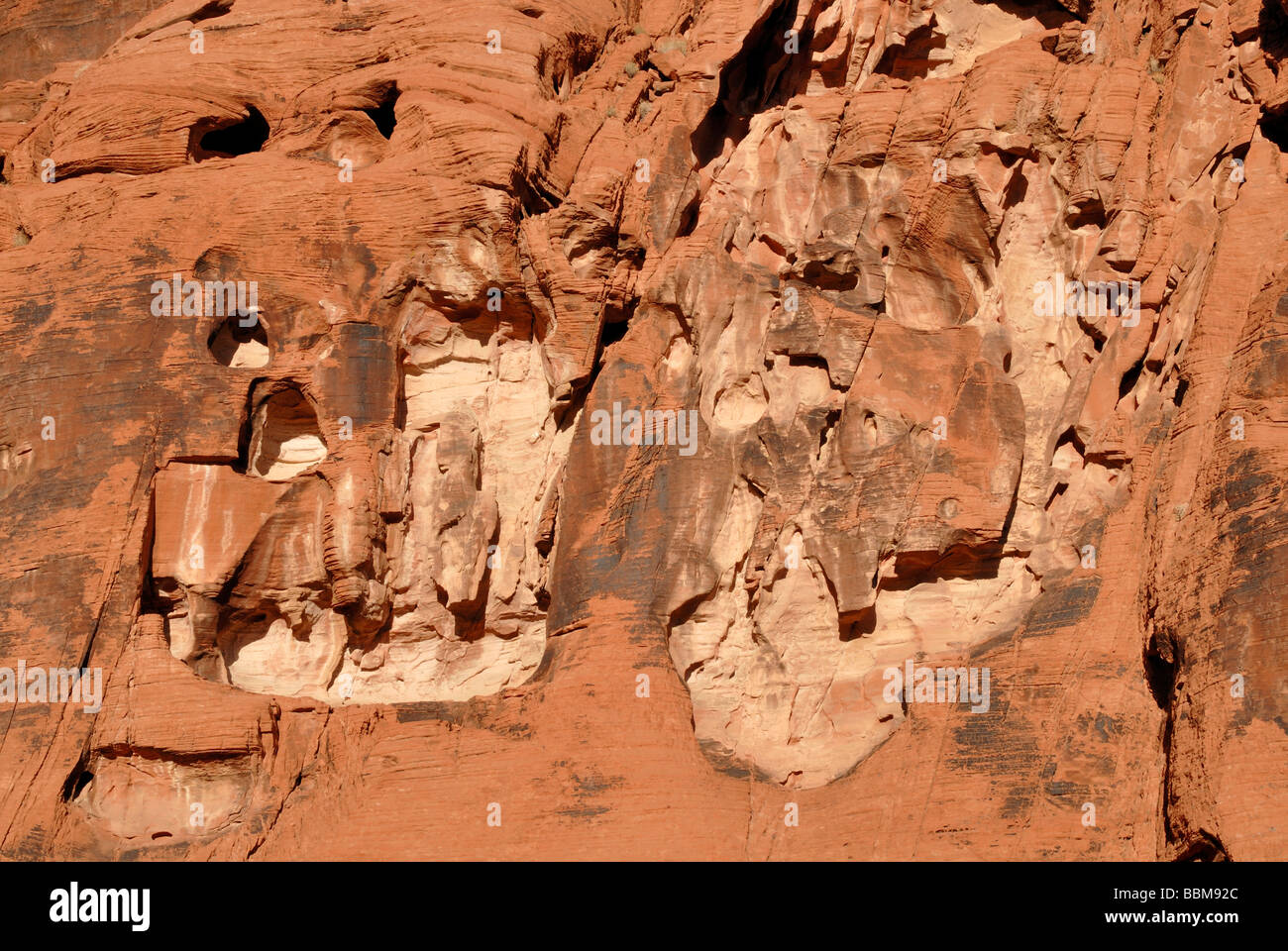 Rock structure, sandstone, detail, Valley of Fire State Park, Nevada ...