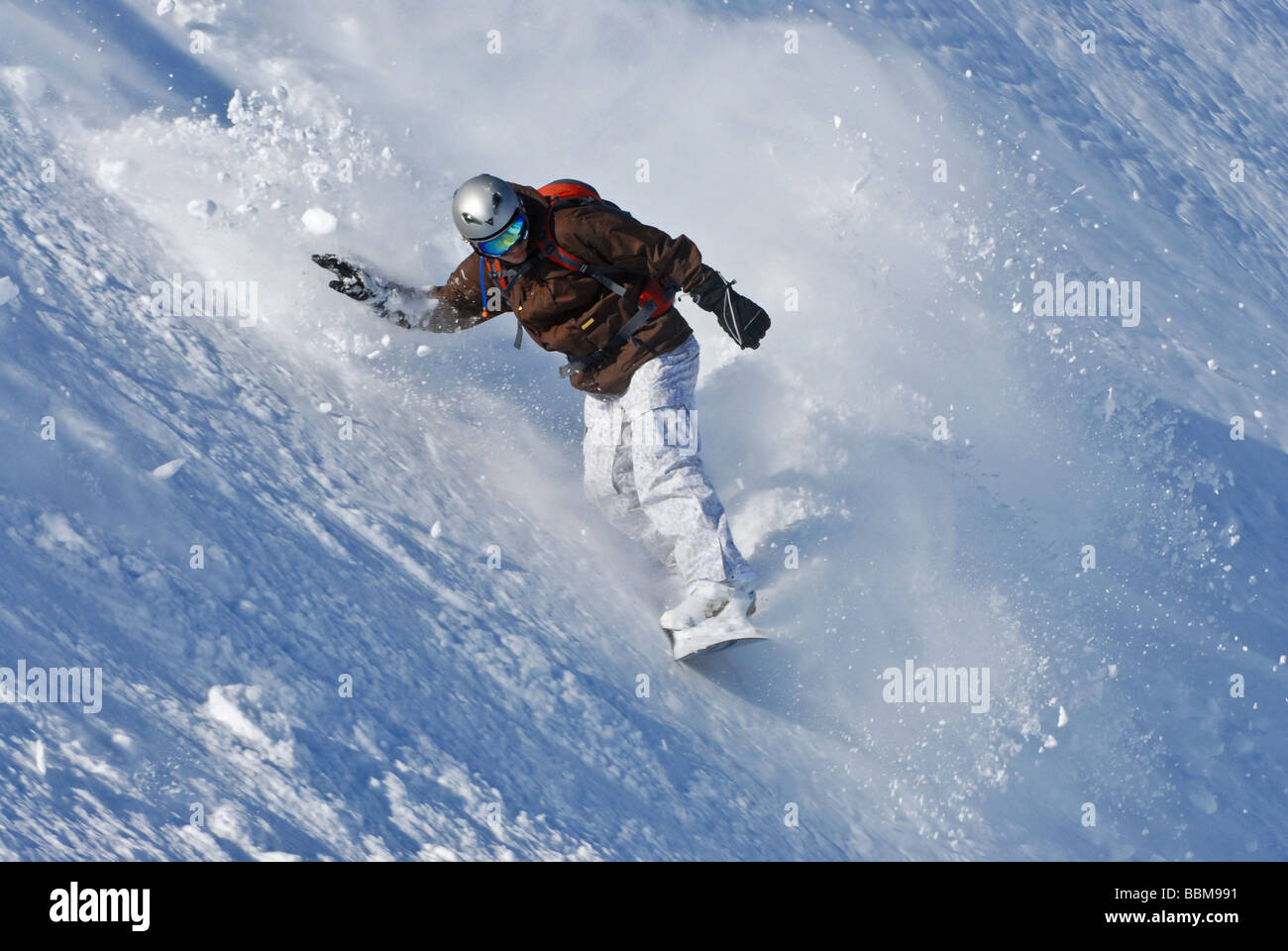 Powder snowboard hi-res stock photography and images - Alamy