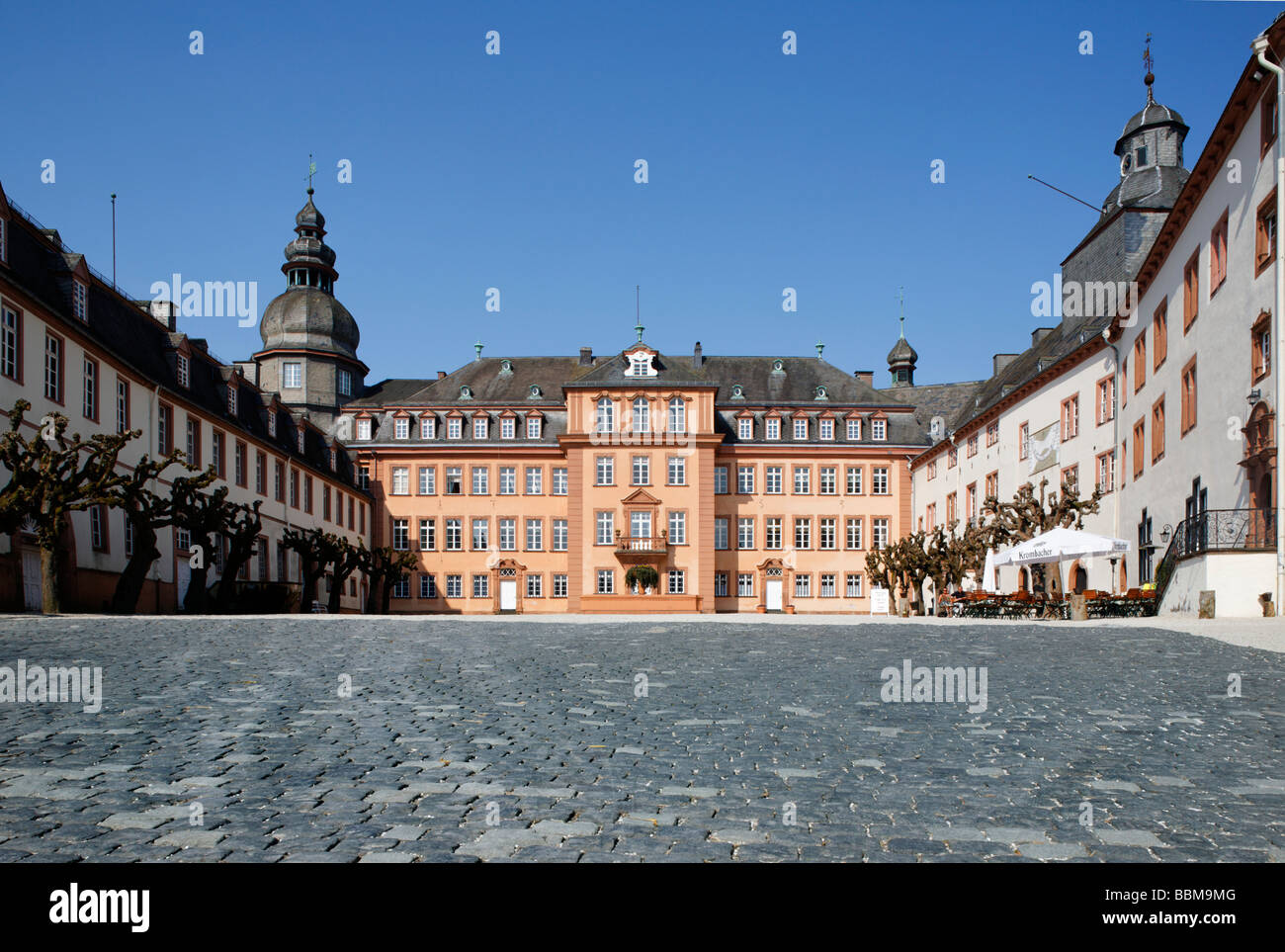 Castle Square and Berleburg Castle, Bad Berleburg, district of Siegen ...