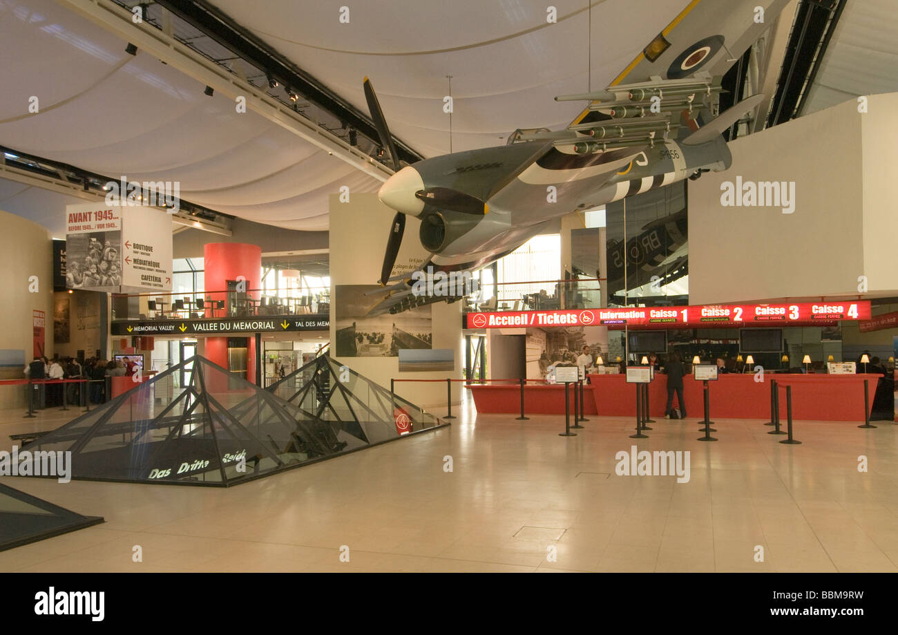 Elk204 CN31 France Caen Le Memorial World War II Museum lobby Stock ...