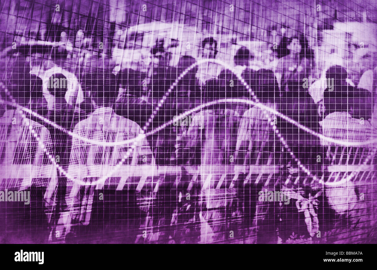 A Statistics Chart with Crowd Abstract Background Stock Photo - Alamy