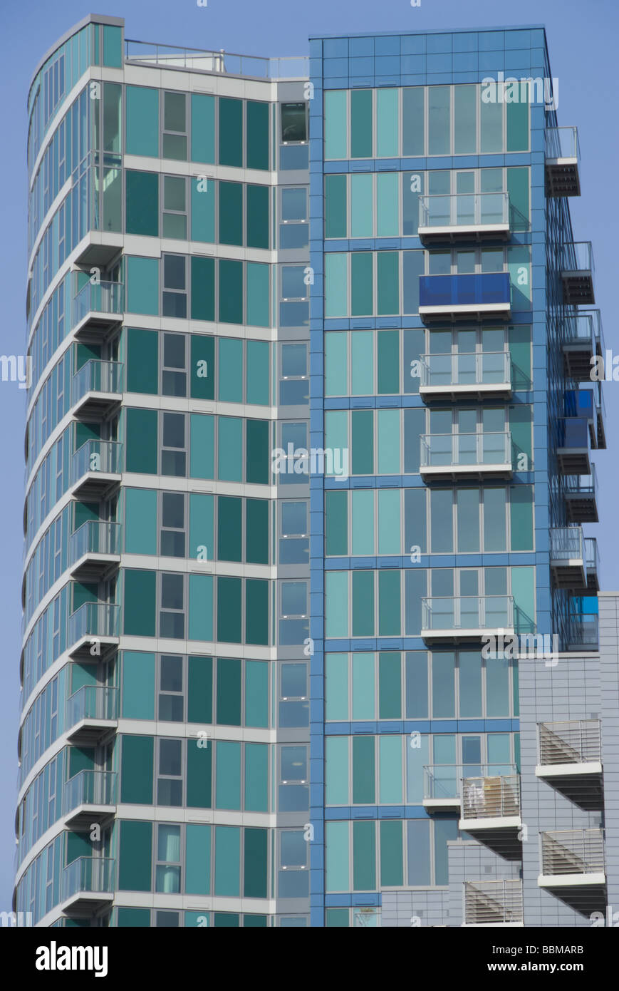 A residential development block overlooking the olypmic site in ...