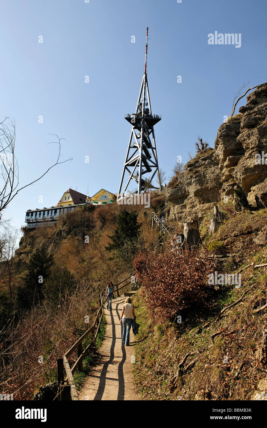 Uetliberg "top of Zurich", the vantage point of Zurich, with look-out ...