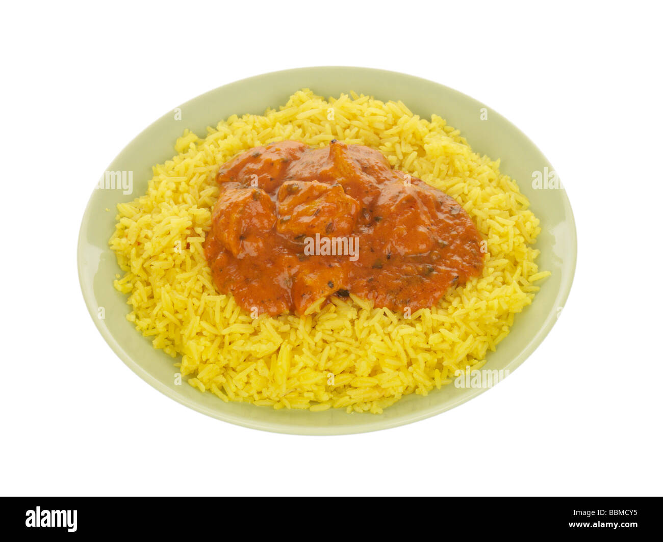 Indian pilau plate Cut Out Stock Images & Pictures - Alamy