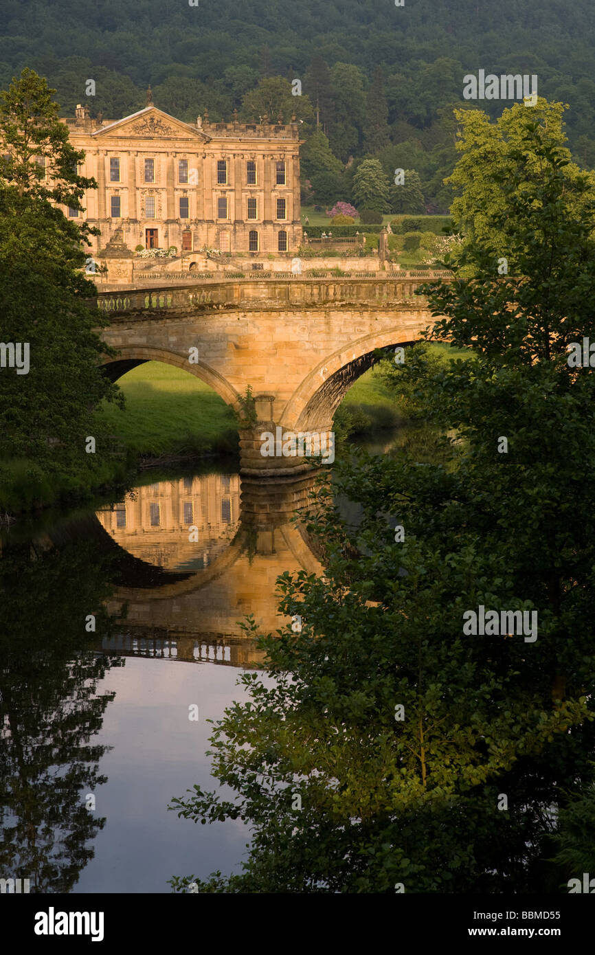 Chatsworth House, home of the Cavendish family, the Dukes of Devon ...