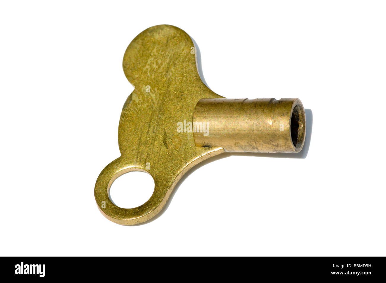 Brass Radiator Bleed Key Isolated On a White Background Stock Photo - Alamy