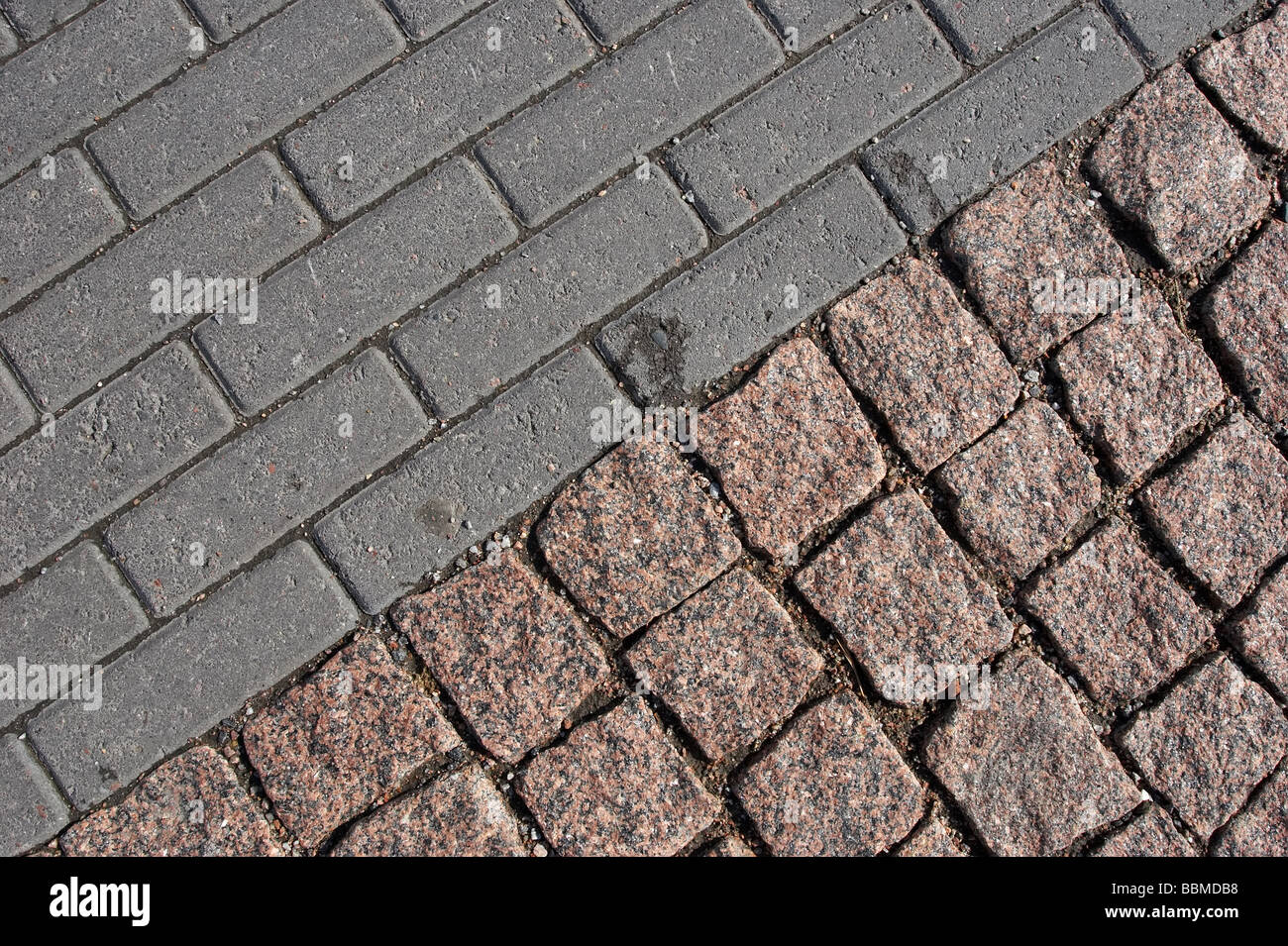 pavement texture border of two patterns Stock Photo - Alamy
