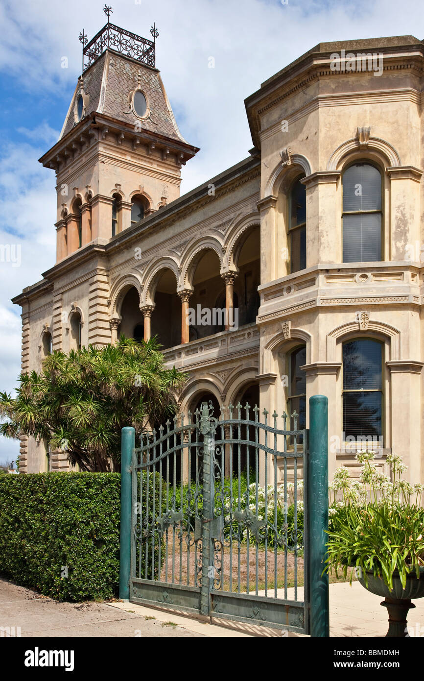 Australia, Victoria. Late 19th century building at Queenscliff Stock ...