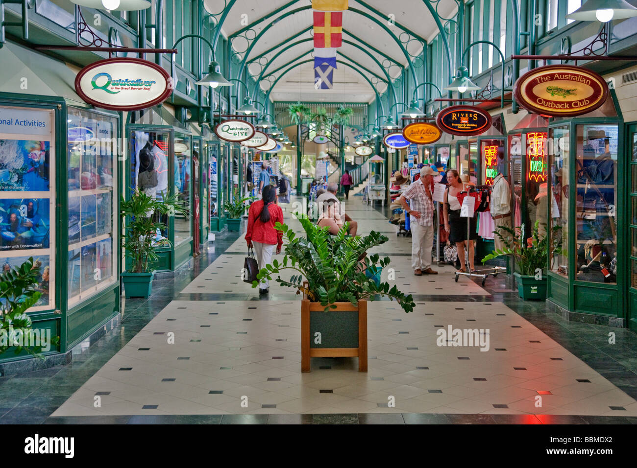 Austrailia, Queensland. Marina Mirage, a popular shopping Mall at Port ...