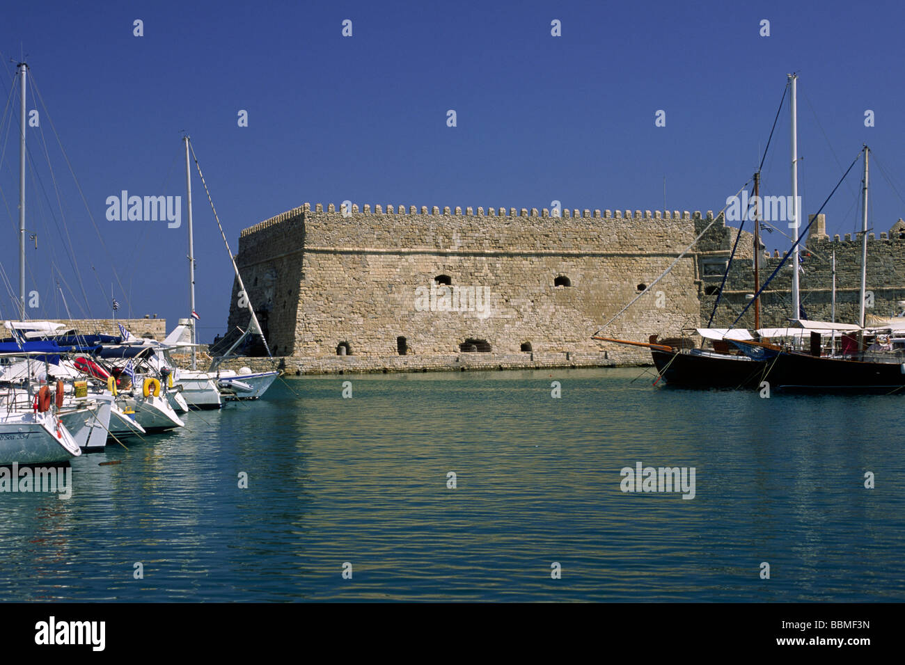 Greece, Crete, Heraklion, Venetian castle Stock Photo - Alamy