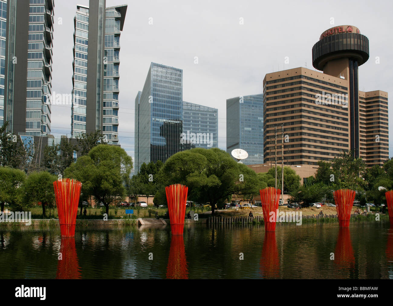China, Beijing. Business District in Beijing Stock Photo - Alamy