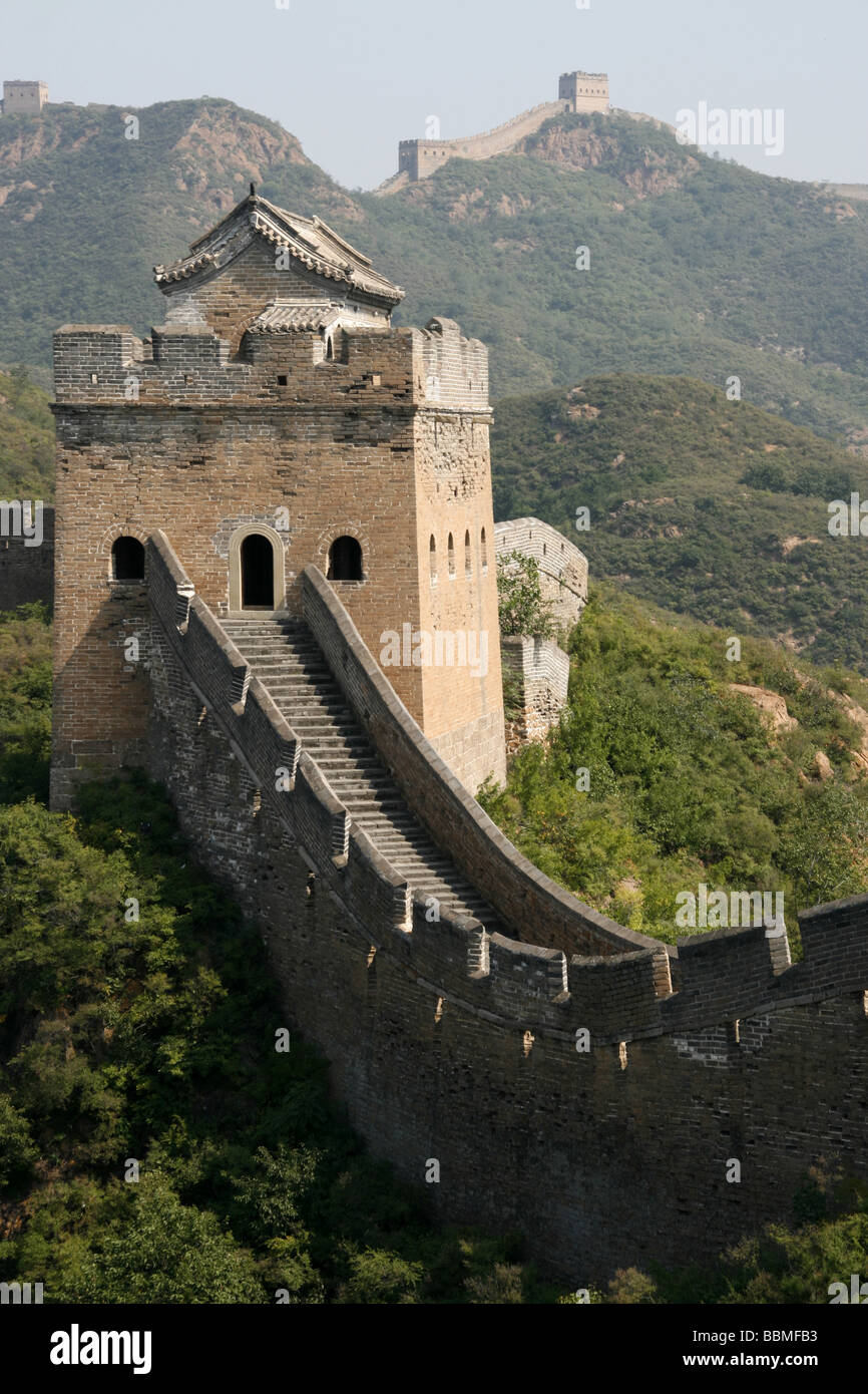 China, Great Wall. Simatai, a section of the Great Wall located in the ...