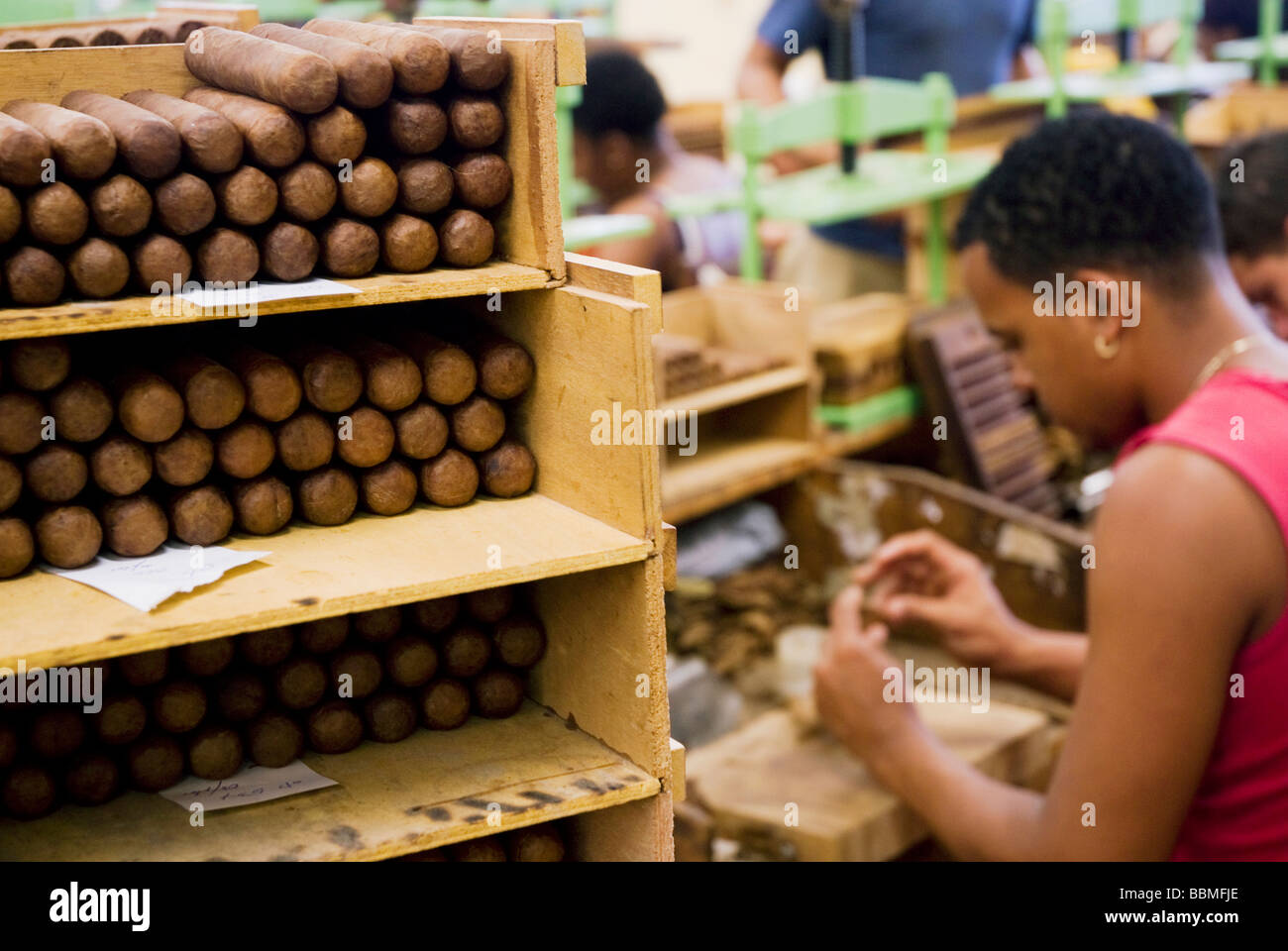 Cuba, Havana. Hand rolling cigars, The H.Upmann Cigar Factory, Havana ...