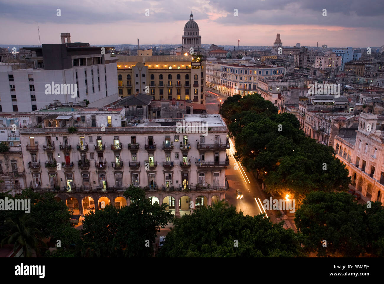 Cuba, Havana. Overview of the city centre, Havana Stock Photo - Alamy