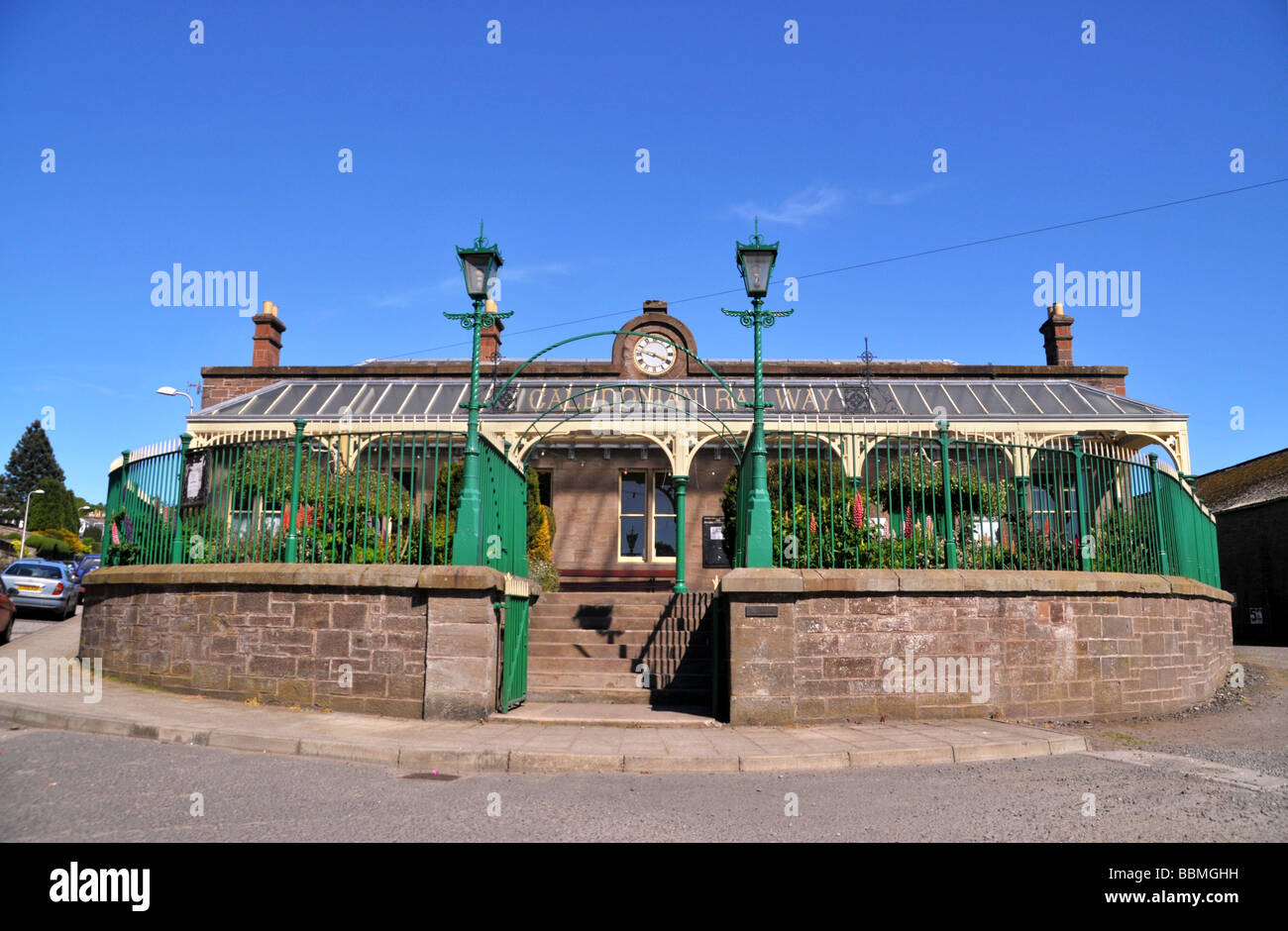 Old restored Victorian train station terminus at Brechin - part of the ...