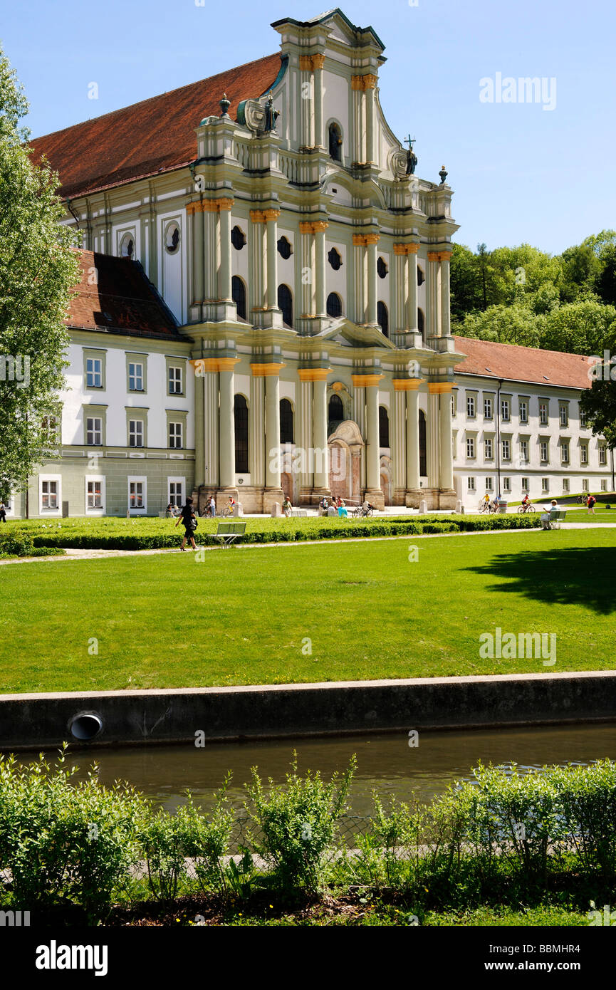 Former Cistercian abbey Fuerstenfeld, Fuerstenfeldbruck, Upper Bavaria ...