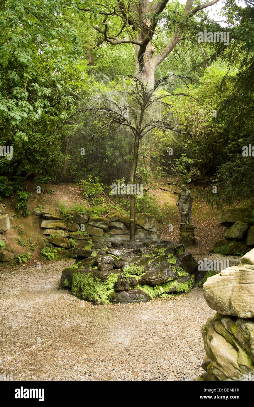 Chatsworth's famous willow tree fountain and which spurts water from ...