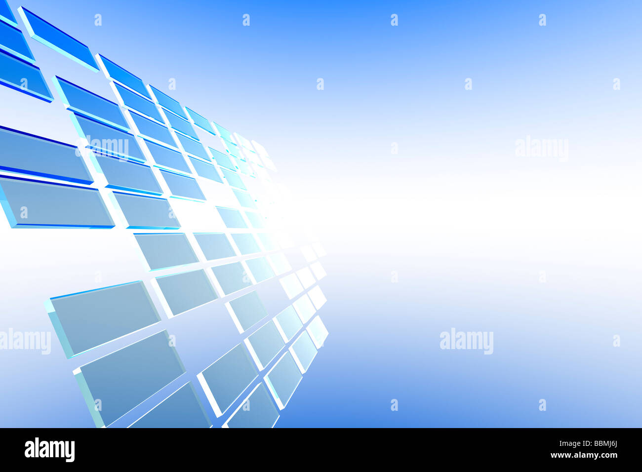 Solar panel on blue background Stock Photo - Alamy