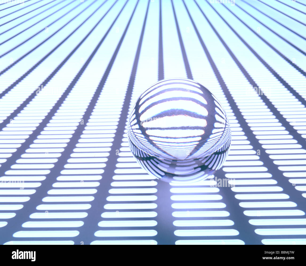 Light patterns reflecting on glass sphere Stock Photo - Alamy