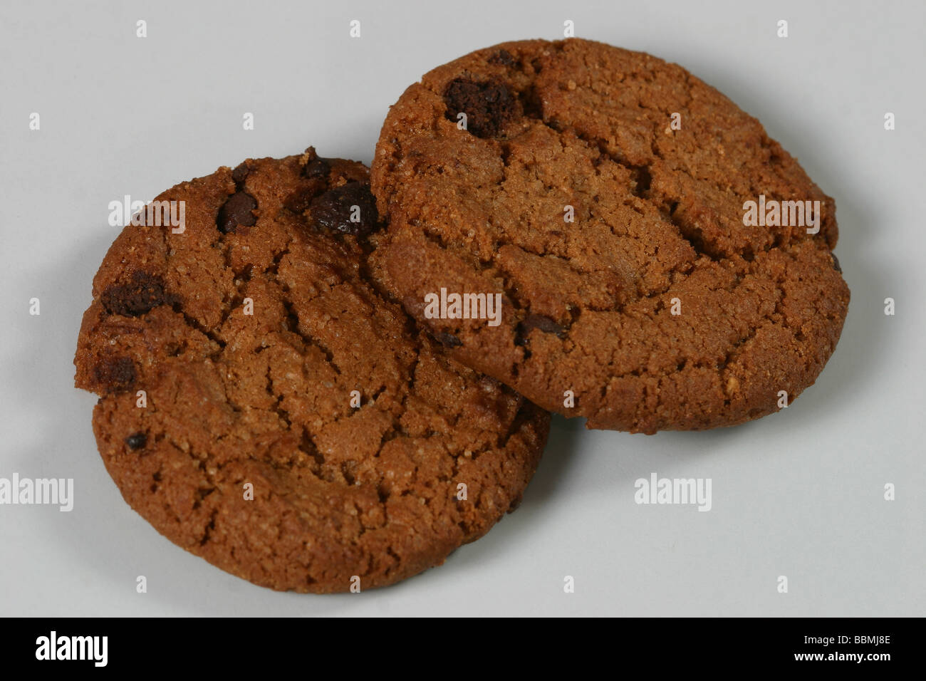 Double Choco Chip Cookies Stock Photo - Alamy