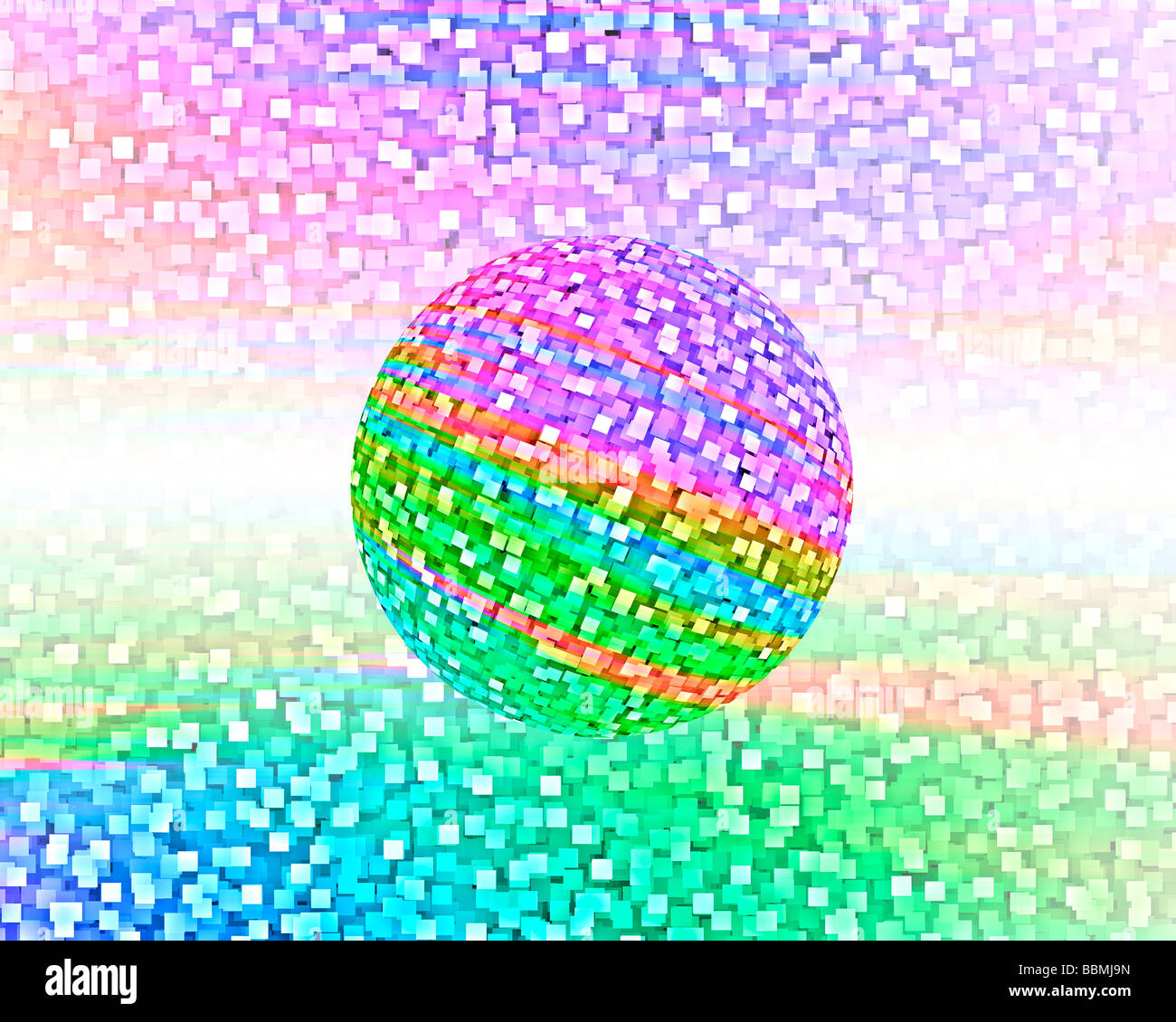 Sphere with square patterns Stock Photo - Alamy