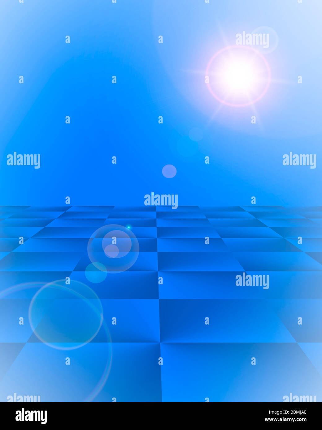 Checked pattern with shining sun Stock Photo - Alamy