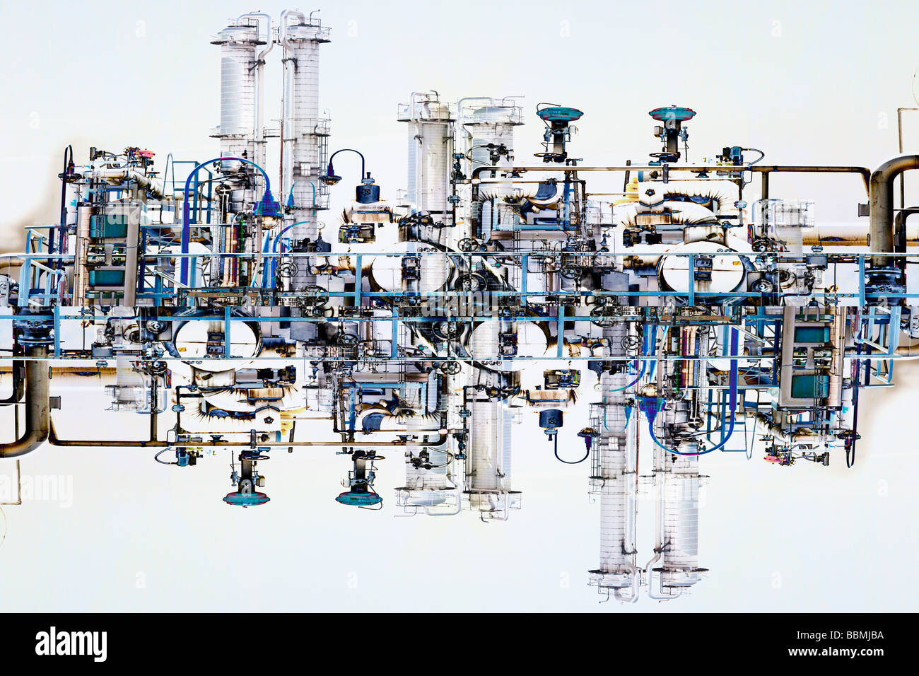 Factory and machinery (Digital Composite Stock Photo - Alamy