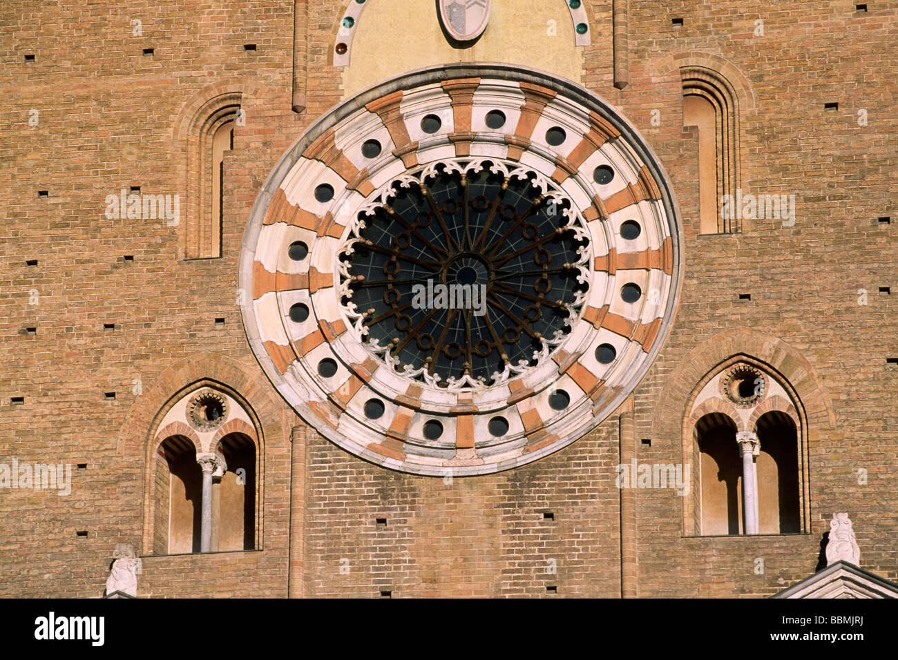 Italy, Lombardy, Lodi, duomo, medieval rose window Stock Photo - Alamy
