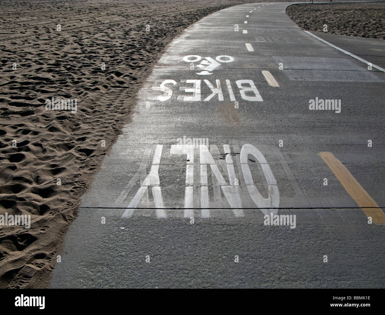 Bike Path, Santa Monica Stock Photo - Alamy