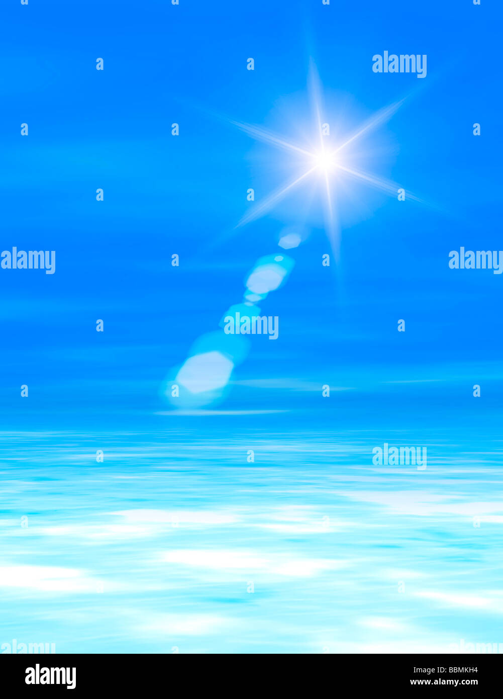 View of bright sun (digital composite Stock Photo - Alamy