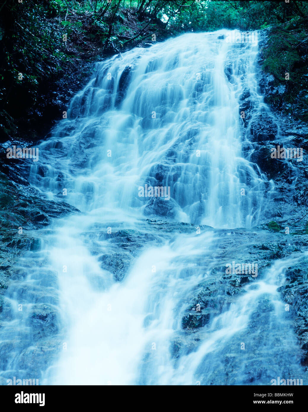 View of a waterfall Stock Photo - Alamy
