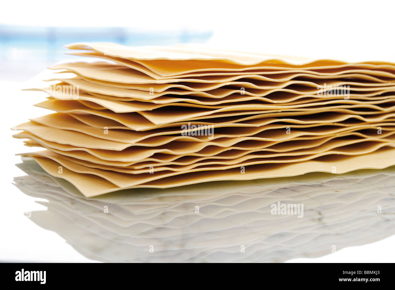 Pasta sheets, raw Stock Photo - Alamy