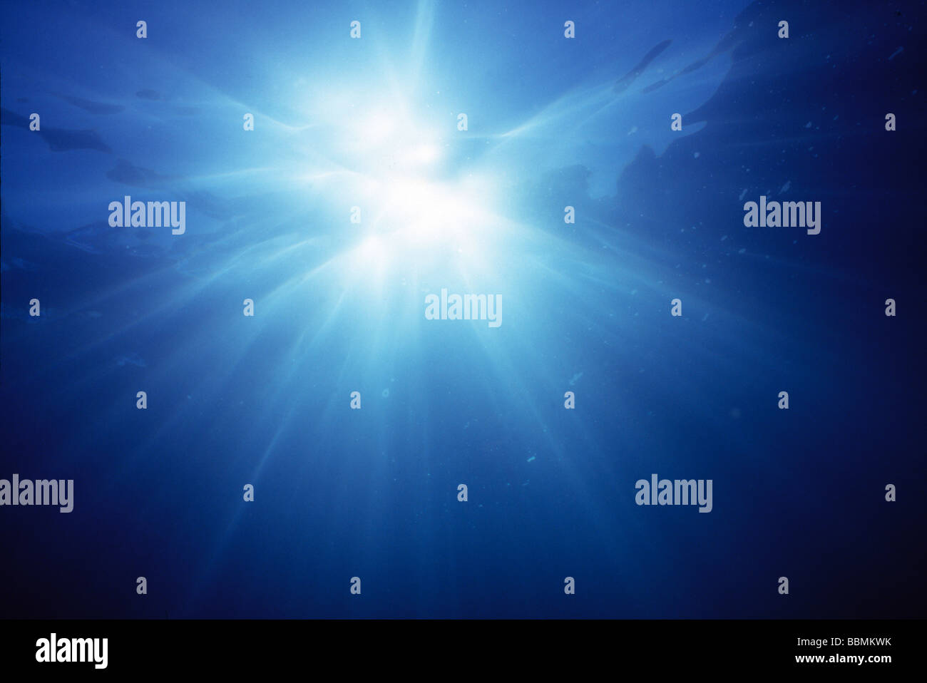 Underwater view of sunlight Stock Photo - Alamy