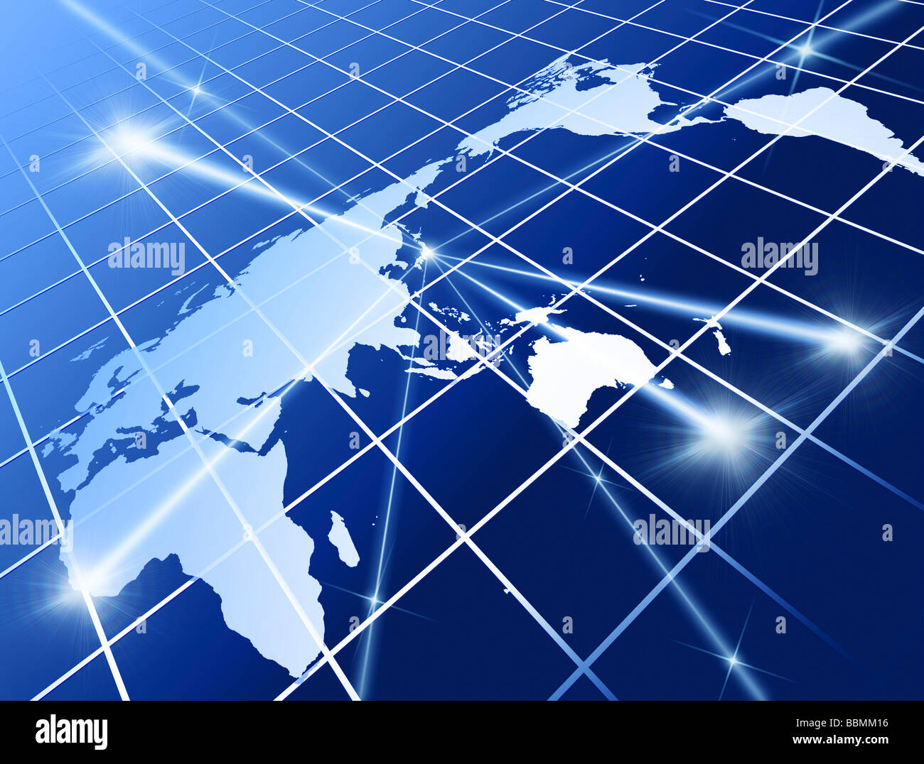 Flattened earth map hi-res stock photography and images - Alamy