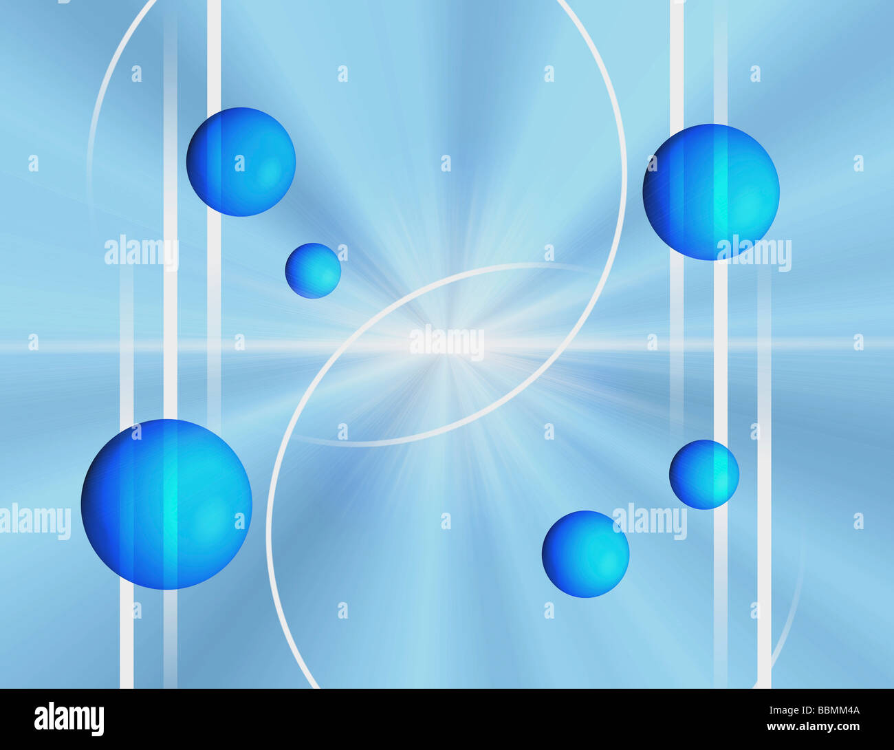 Balls with blue background Stock Photo - Alamy