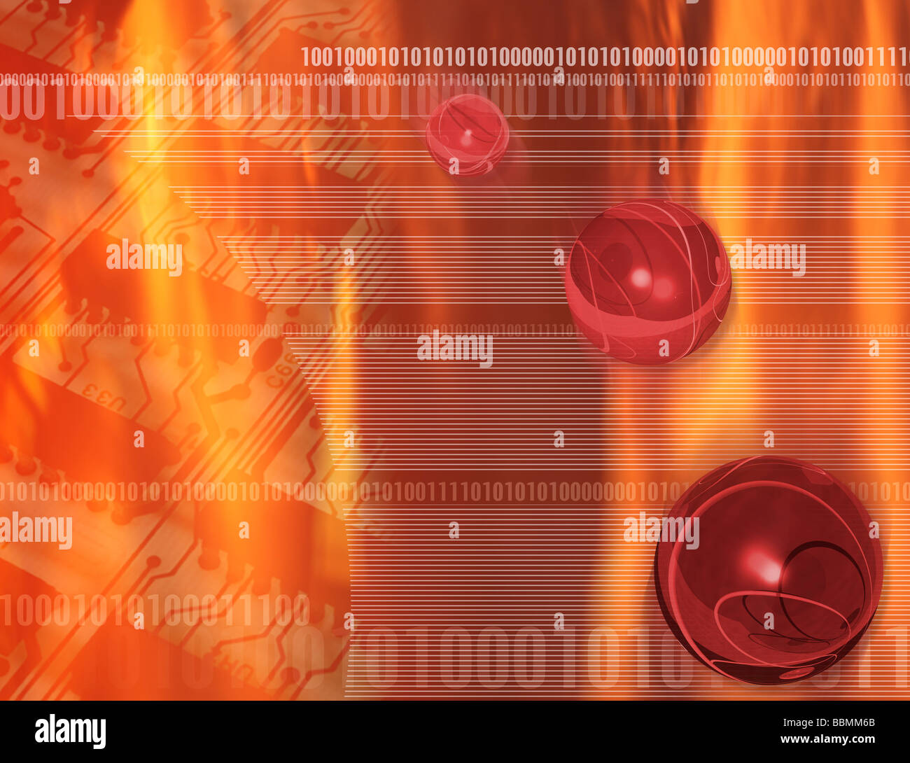 Abstract globes with numbers Stock Photo - Alamy