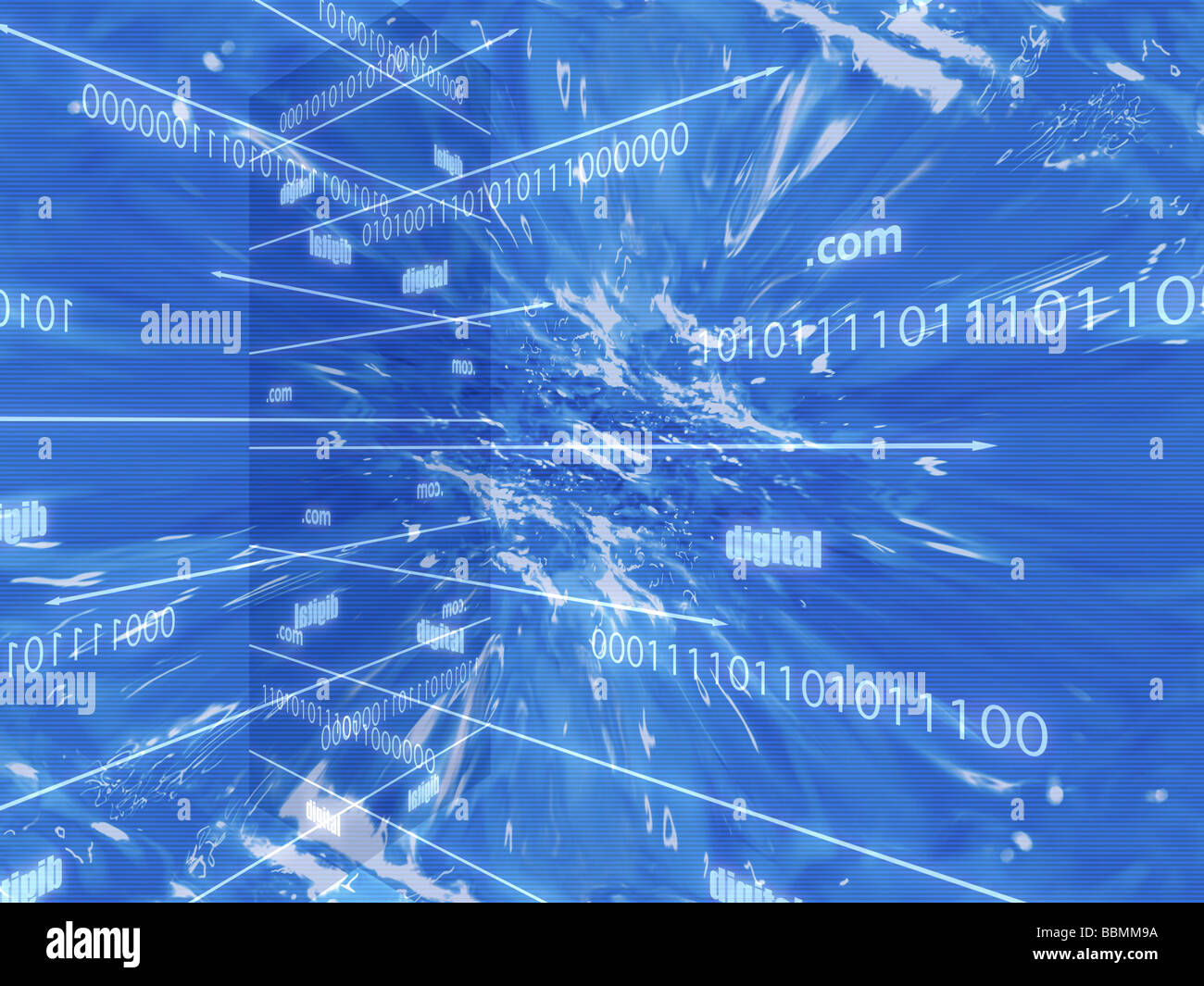 Abstract electric circuit with codes Stock Photo - Alamy