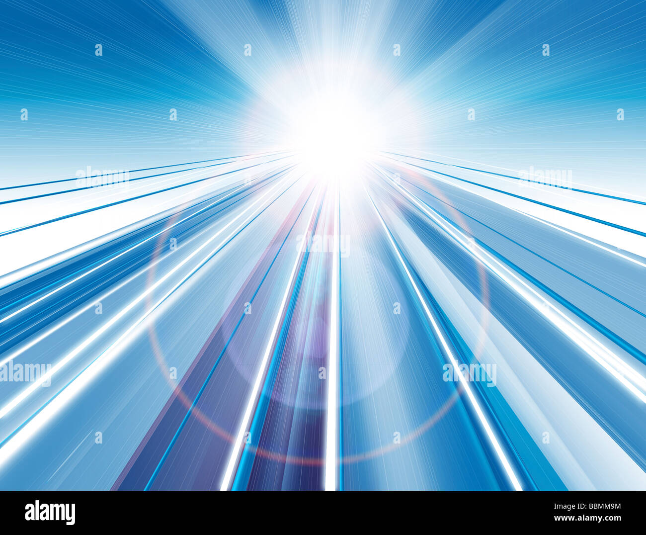 Abstract lines with rays Stock Photo - Alamy