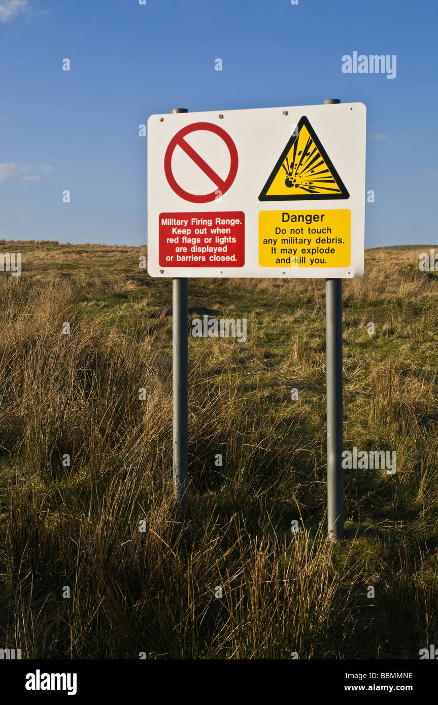 dh BELLSHEIL NORTHUMBRIA Firing range areas,at Otterburn and.Redesdale ...