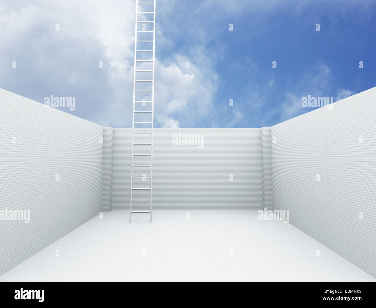 View of a ladder Stock Photo - Alamy