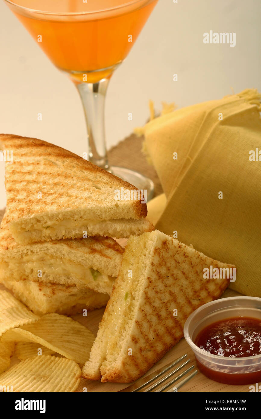 Cheese grilled toast Stock Photo - Alamy