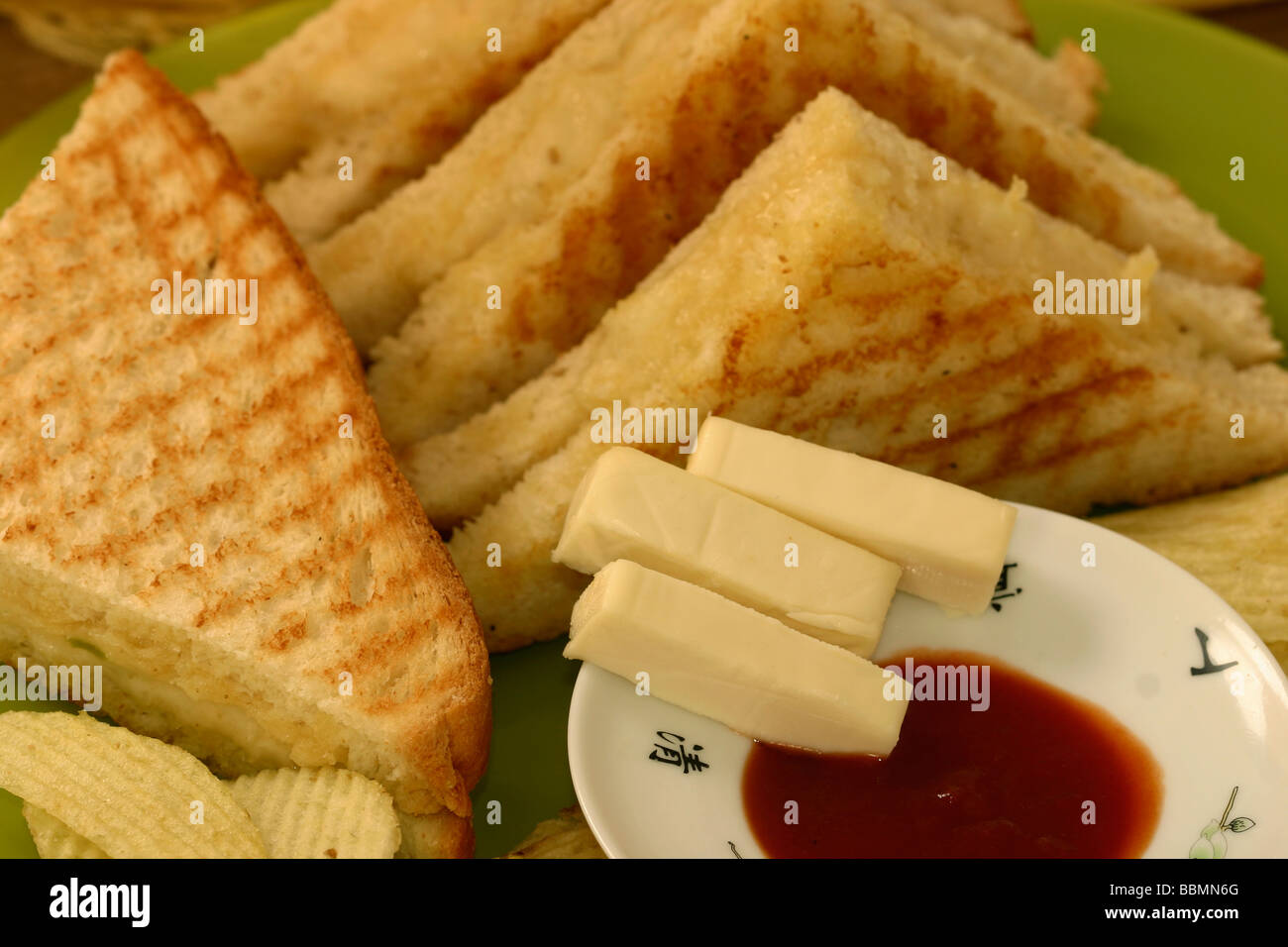 Cheese grilled toast Stock Photo - Alamy