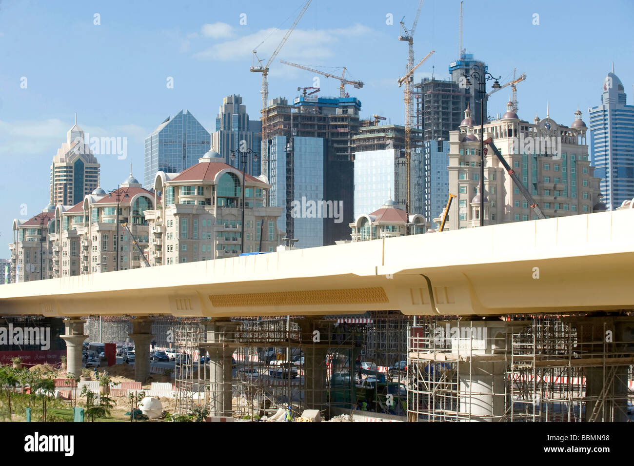 Dubai United Arab Emirates Construction site at Downtown Dubai Photo ...