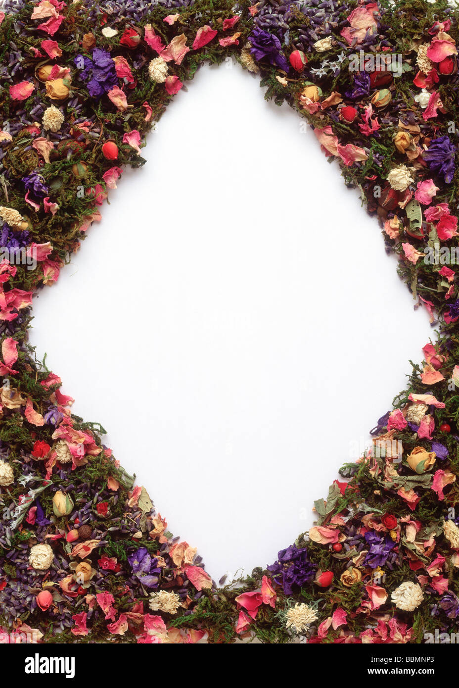 View of a frame formed by flowers Stock Photo - Alamy