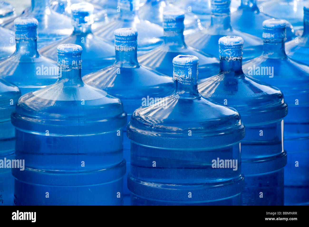 Spring water bottles Dubai Stock Photo - Alamy