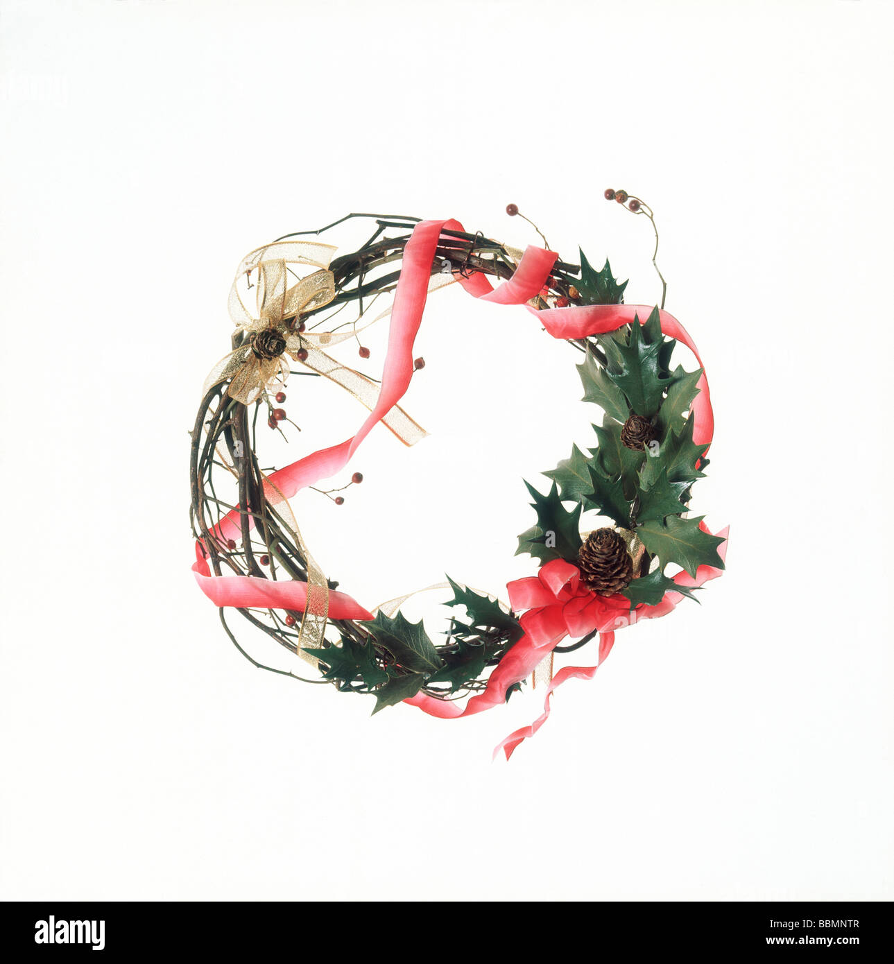 Close-up of a beautiful wreath Stock Photo - Alamy
