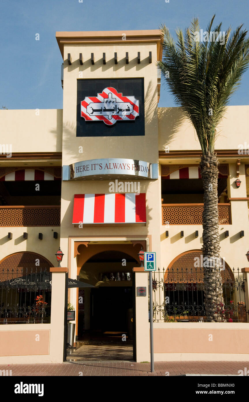 Fridays restaurant in Jumeirah Dubai Stock Photo - Alamy