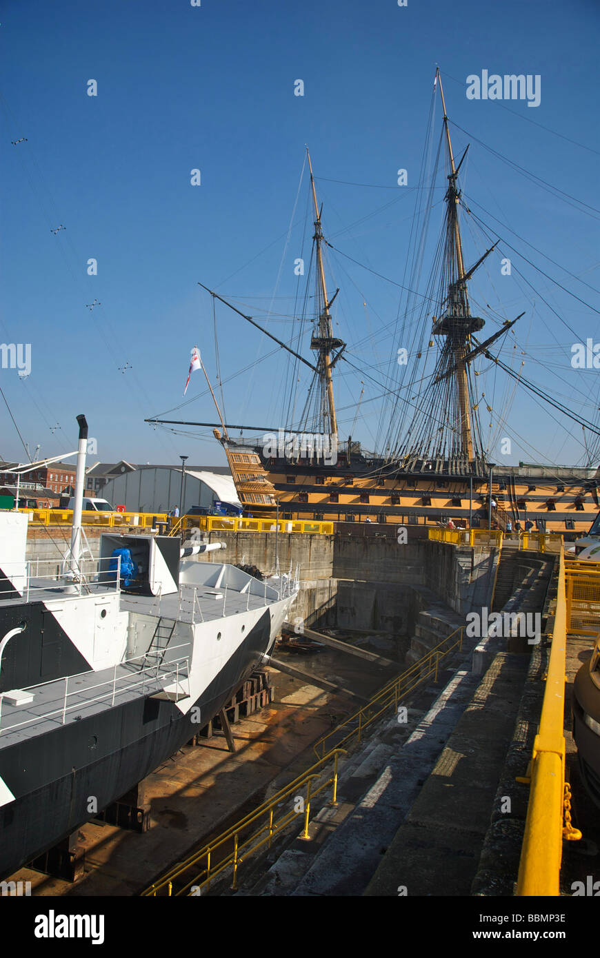 HMS Victory Portsmouth Harbour Naval Docks Stock Photo - Alamy