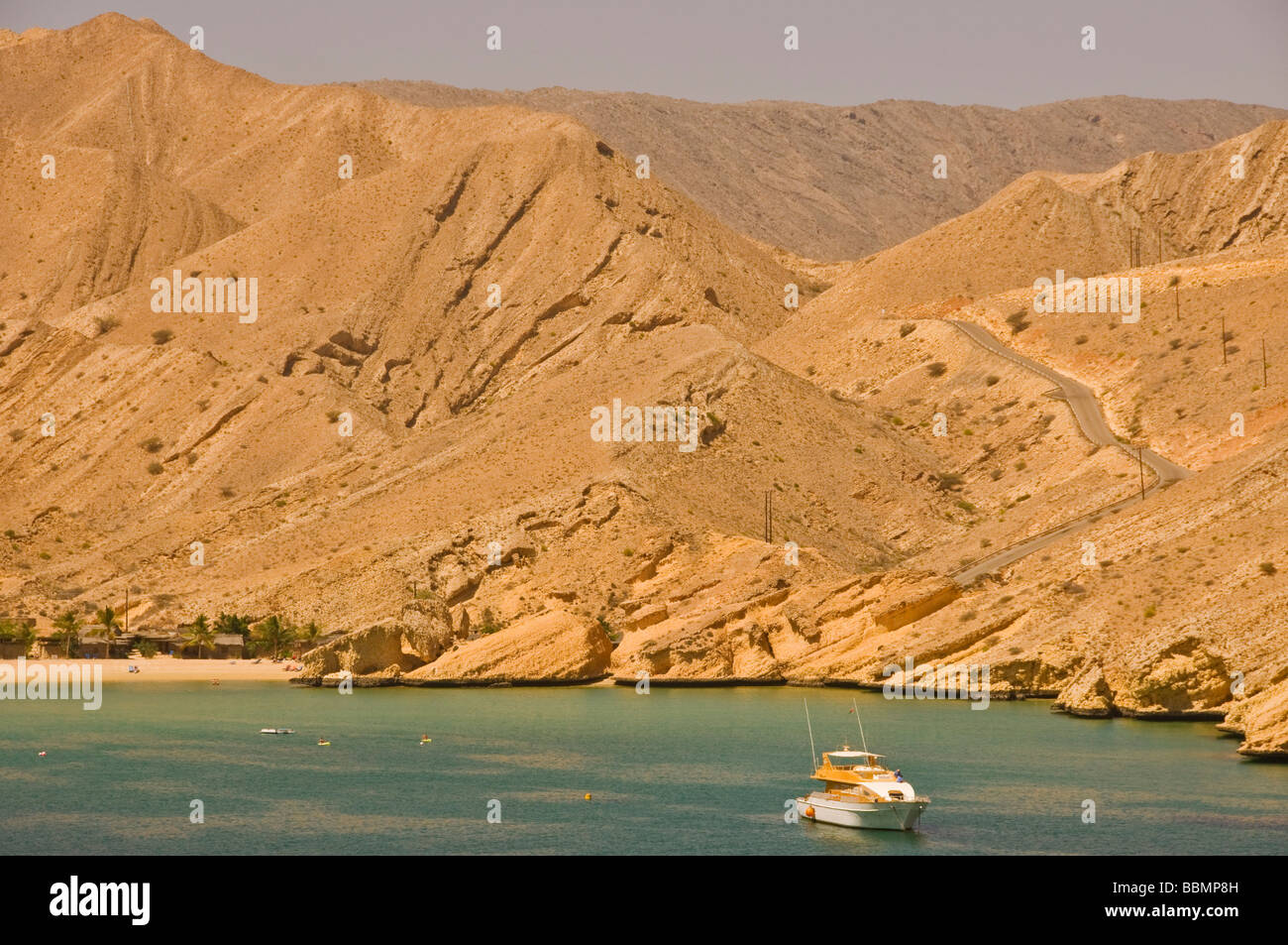 Barr Al Jissah area scenery in Muscat Oman in the Gulf of Oman Stock ...