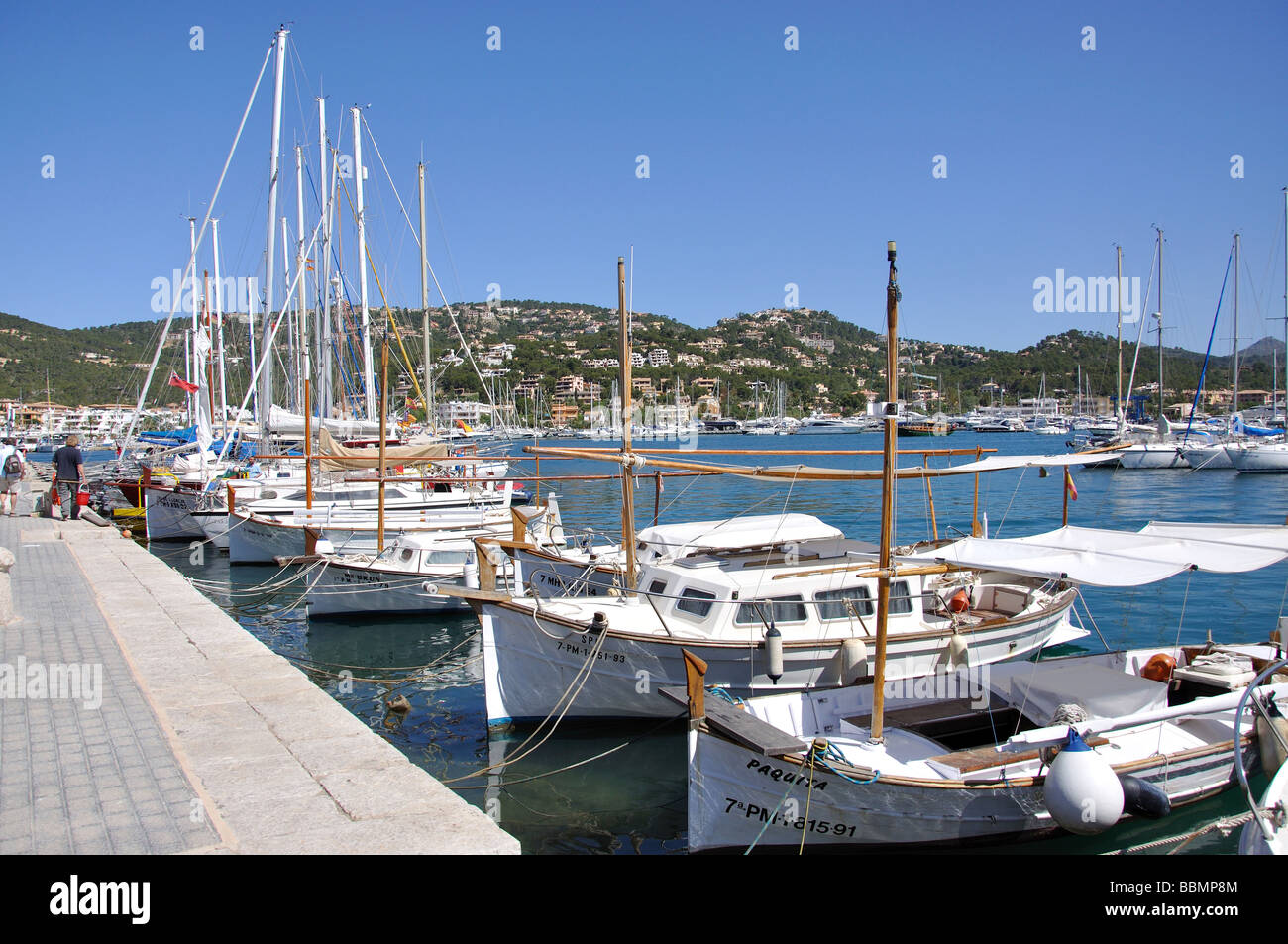 Harbour and promenade view, Port d’Andratx, Andratx Municipality ...